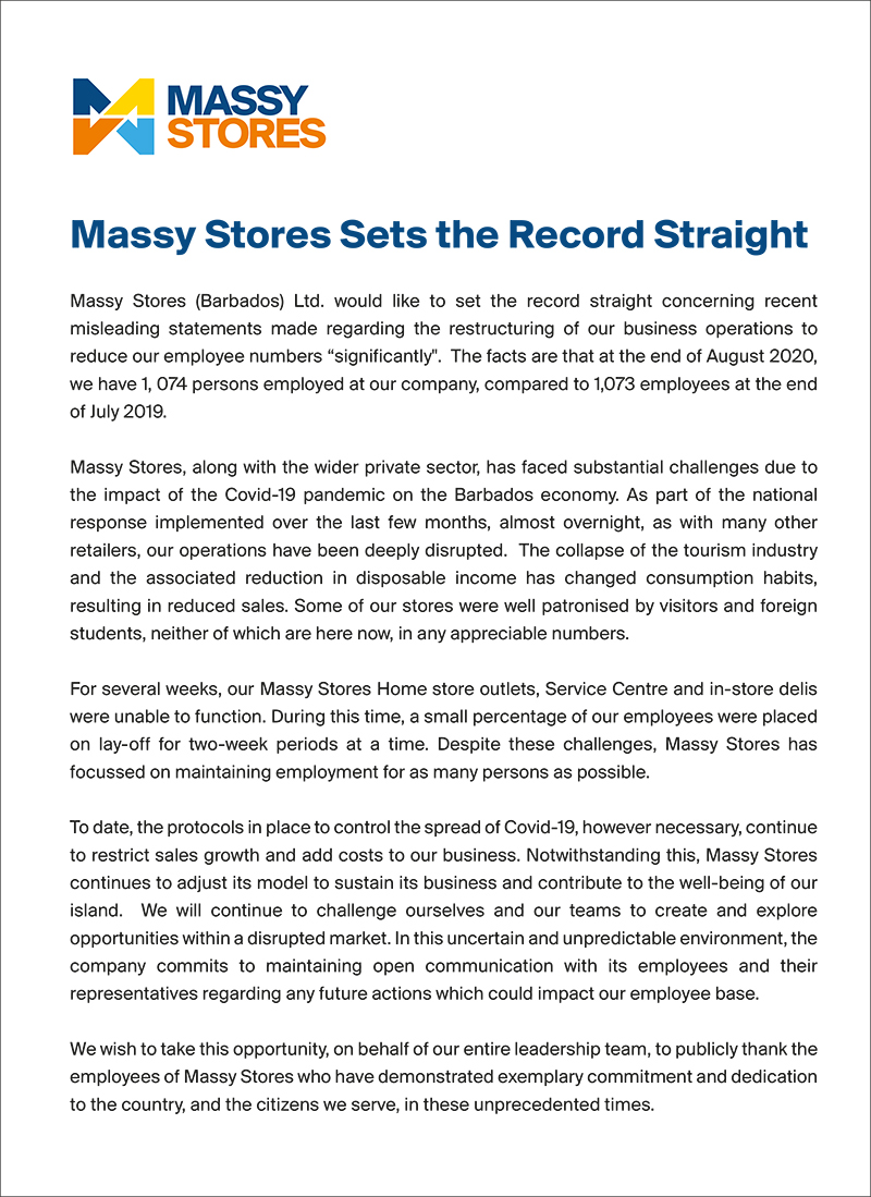 Massy Stores SVG | Our Family Serving Your Family